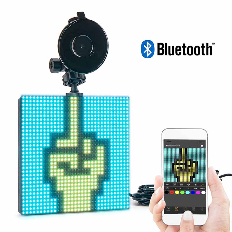 App Control Led Matrix Car Sign 12V Led Screen Full Color Display Your ...